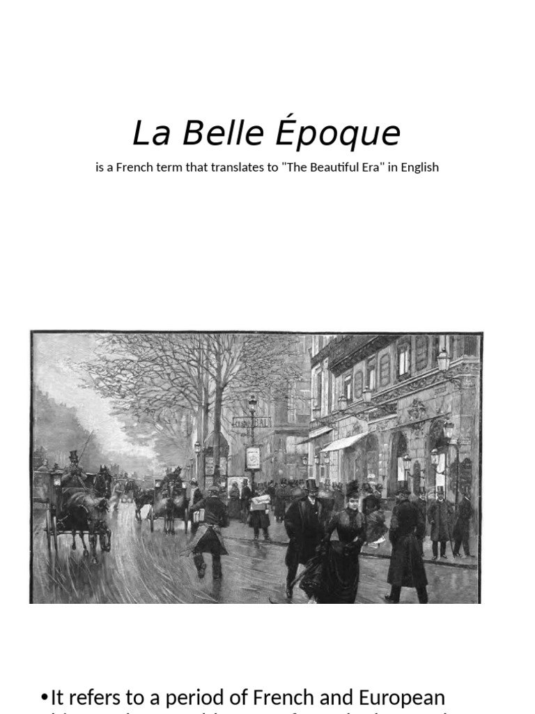 La Belle Époque | PDF