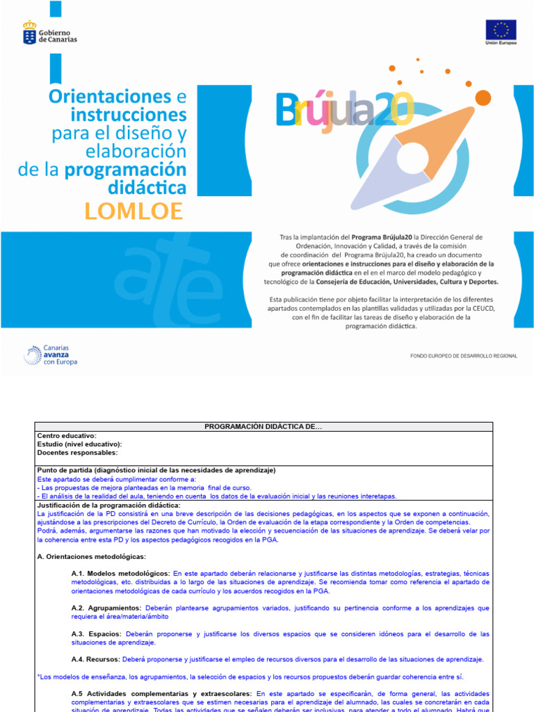 LOMLOE Orientaciones PD | PDF