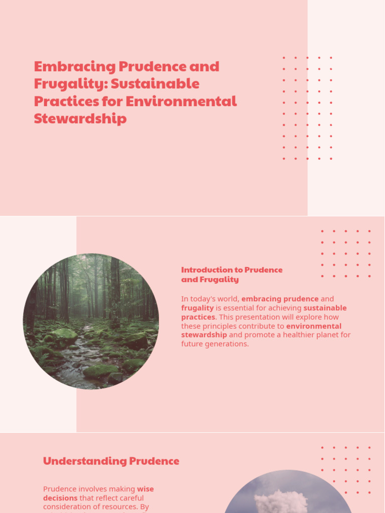 Slidesgo Embracing Prudence and Frugality Sustainable Practices For ...