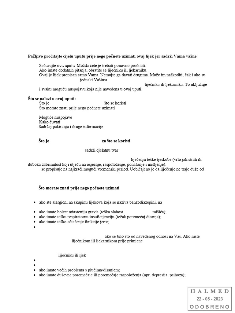 Uputa o Lijeku - 57 | PDF