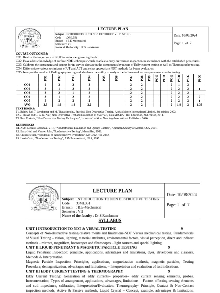 Lesson Plan Format | PDF