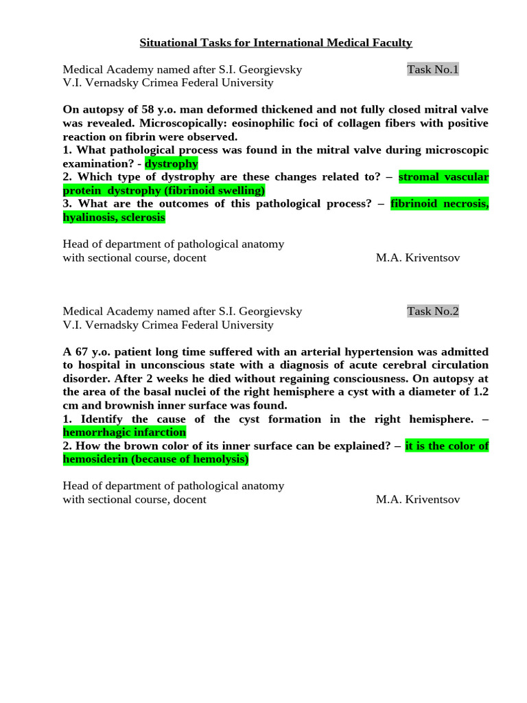 Situational - Tasks With Answers | PDF
