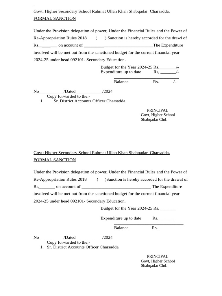 Formal Sanction | PDF