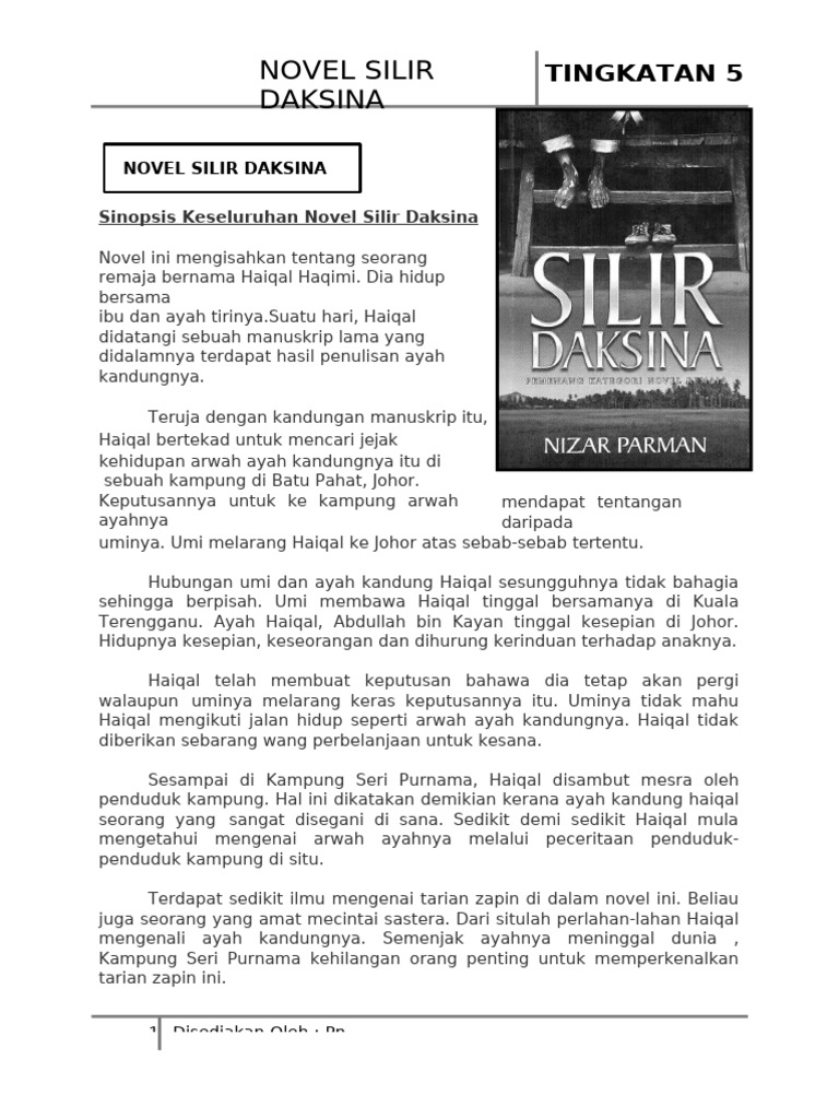 Novel Silir Daksina | PDF