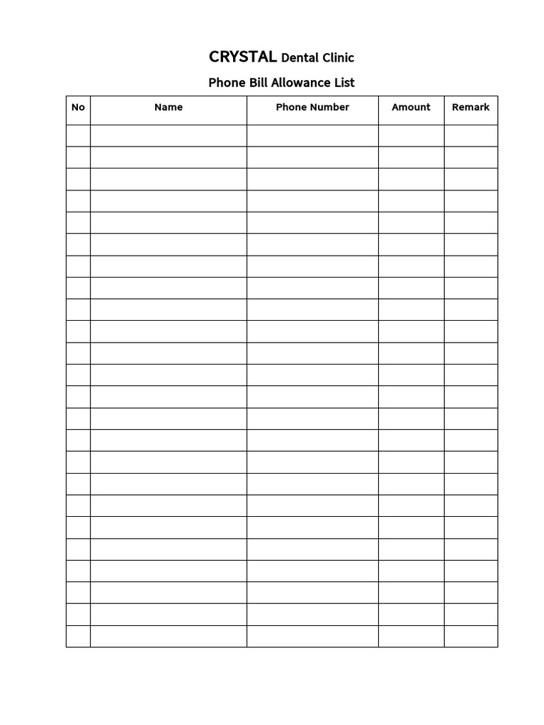 Phone Bill Allowance | PDF