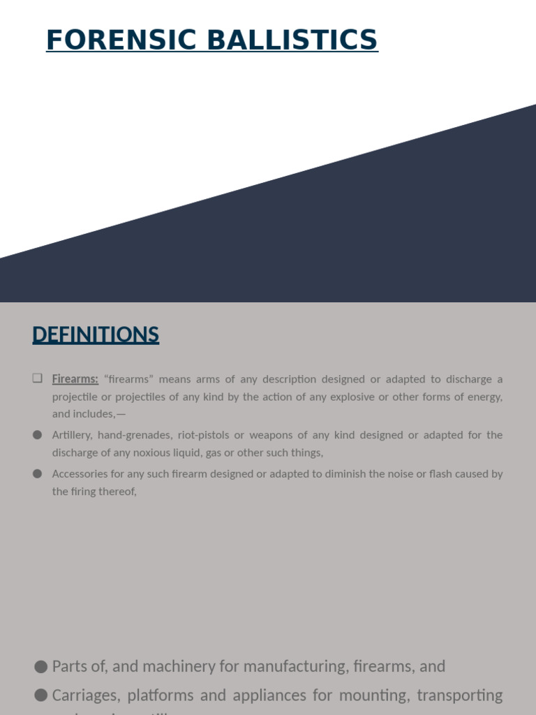 Forensic Ballistics | PDF