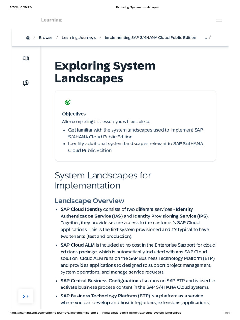Exploring System Landscapes | PDF