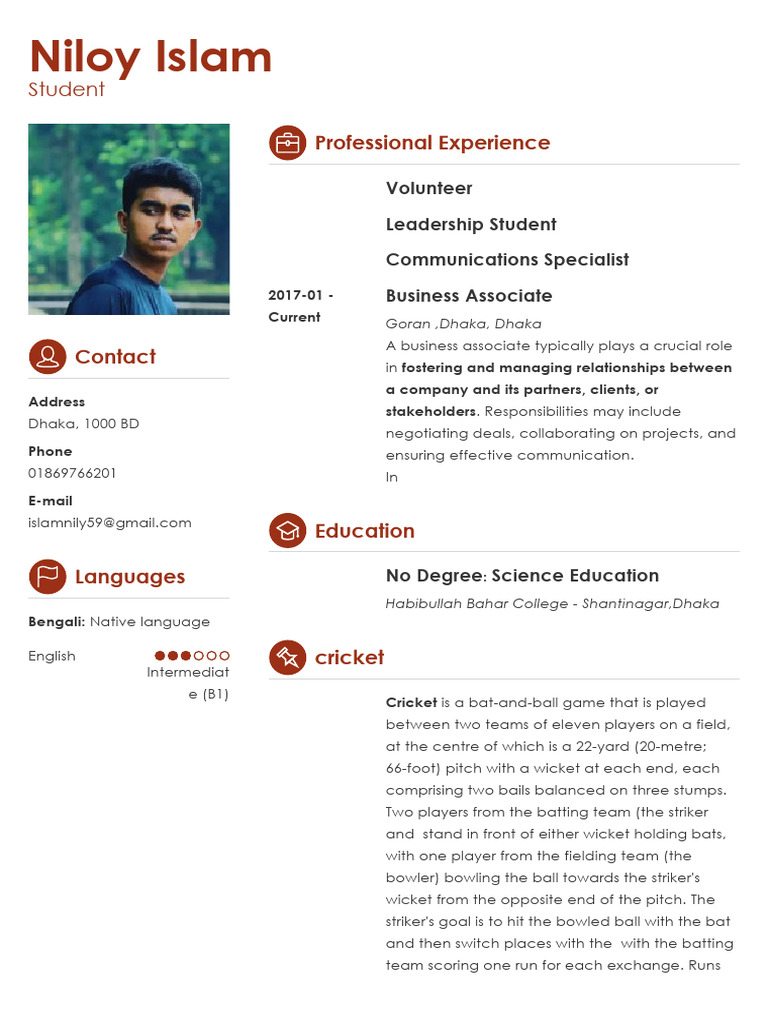 Niloy Islam Resume | PDF
