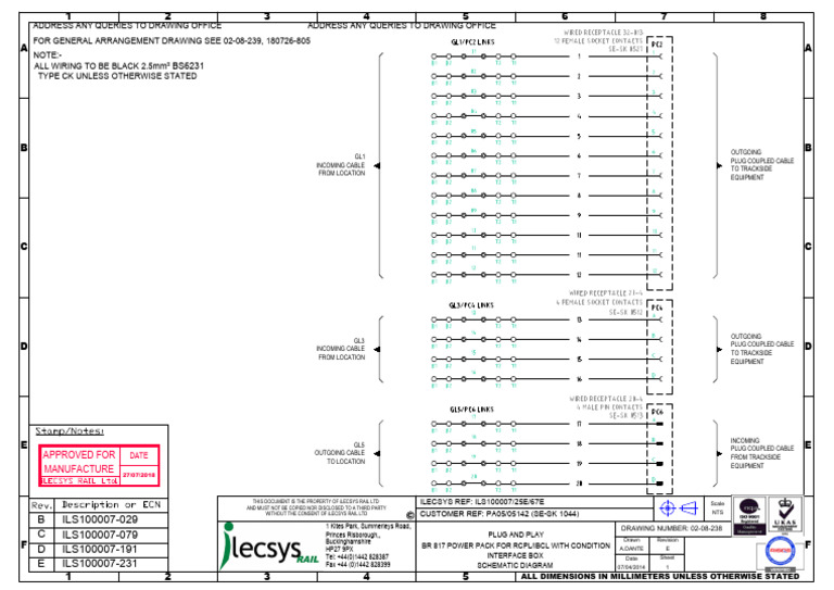 ILECSYS Rail Power Pack Drawing | PDF | Manufactured Goods | Electrical ...