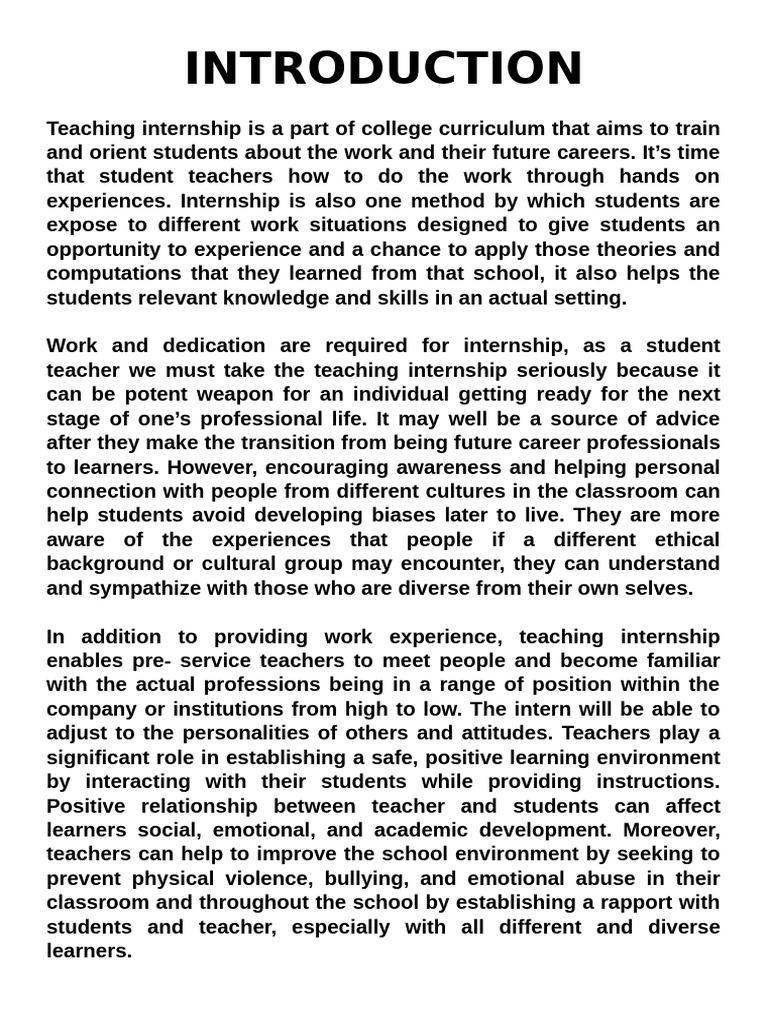 Internship Portfolio | PDF