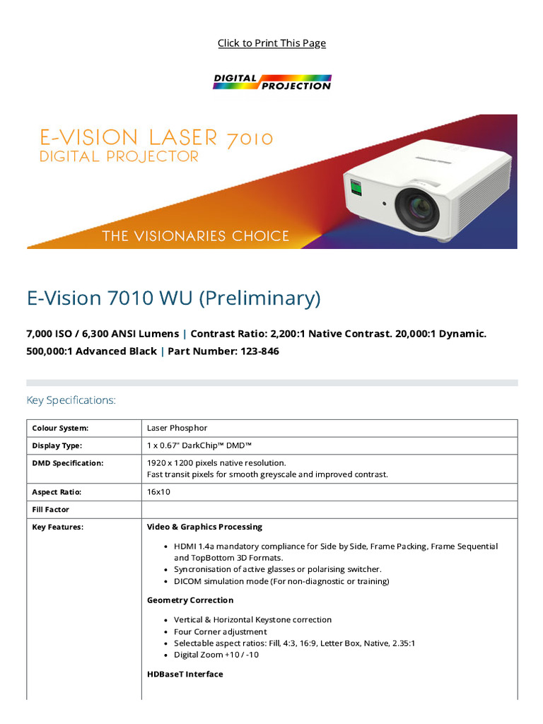 Spec Sheet-Spec | PDF