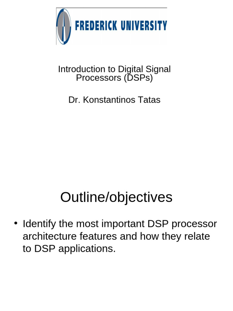 Dsp Processor Pdf