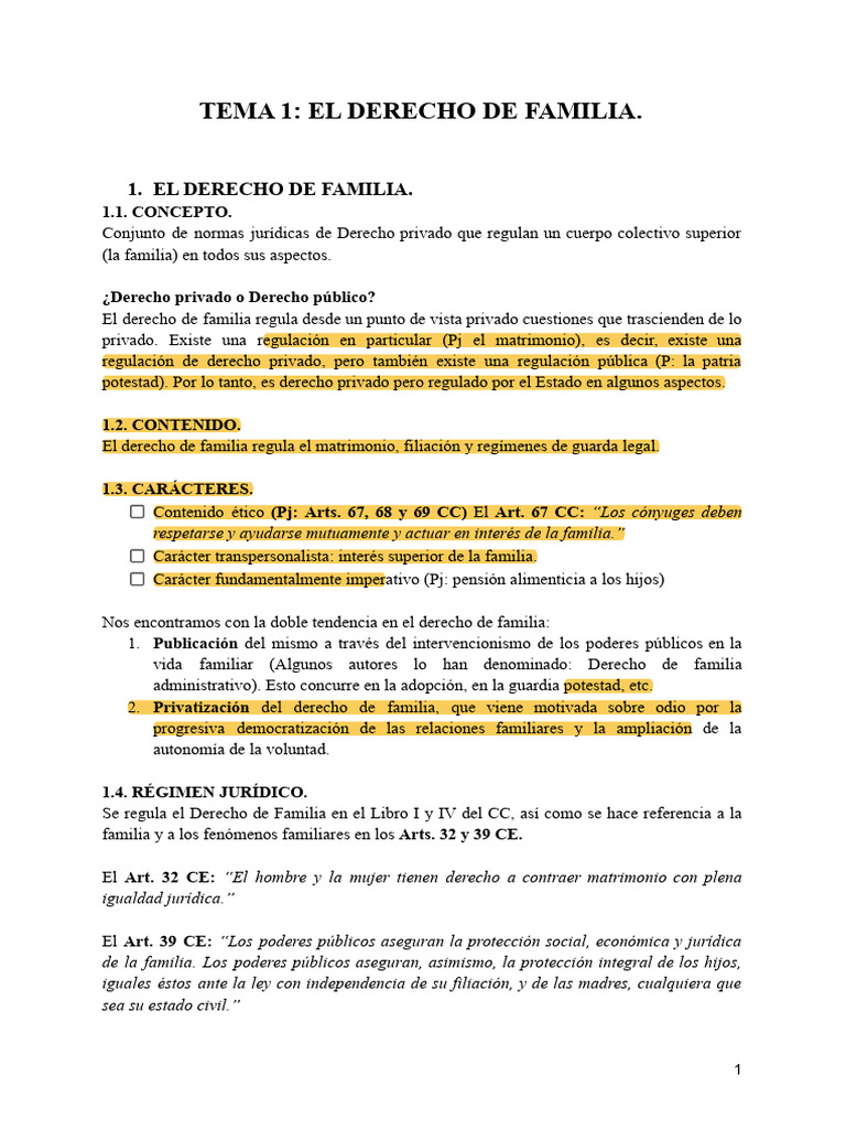 Derecho de Familia | PDF