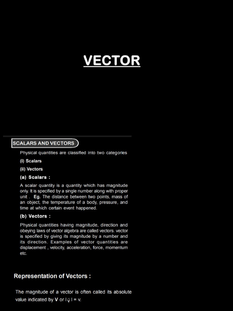 Vectors Pdf