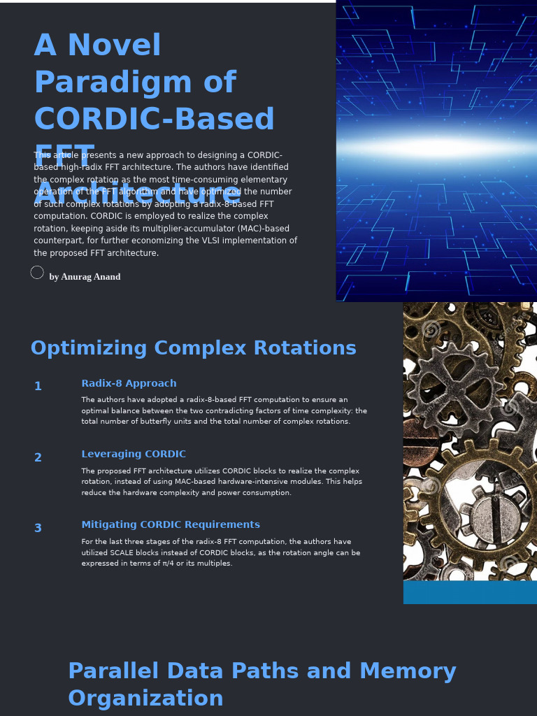 A Novel Paradigm Of Cordic Based Fft Architecture 1 Pdf