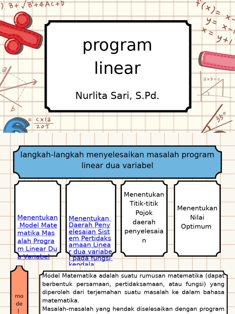 Program Linear | PDF