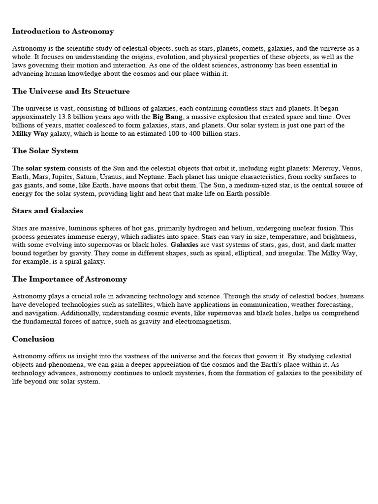 Astronomy | PDF