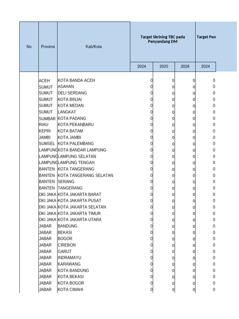 Formulir Skrining & Tagihan TBC DM | PDF