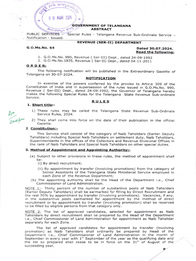 86988-30 - 70 rULES - sUB ORDINATE SERVICE SPECIAL RULES | PDF