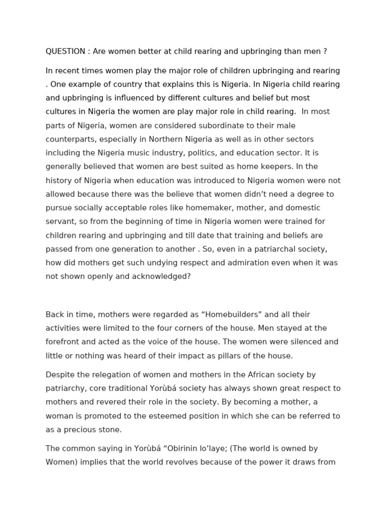 Assignment 42 | PDF | Parenting | Behavioural Sciences