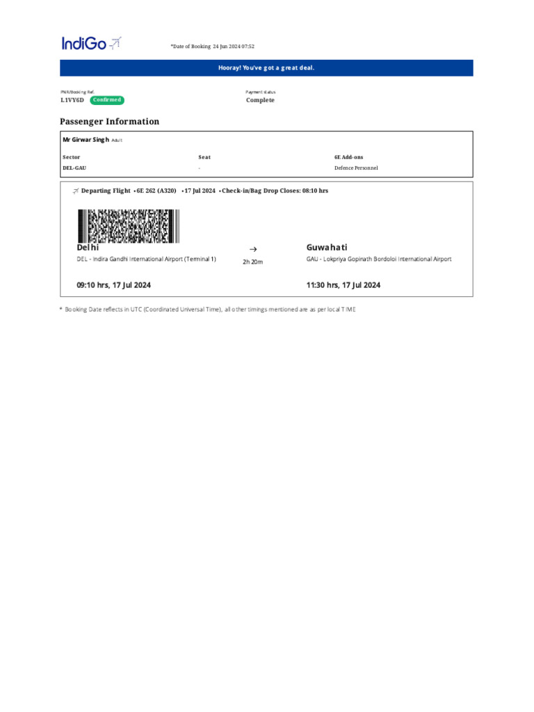 Airticket | PDF