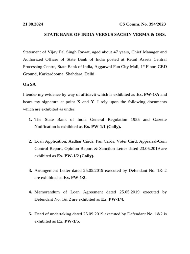 Sbi Vs Sachin Verma | PDF