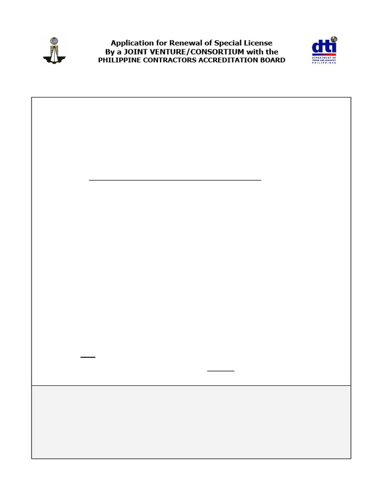 Special - RENEWAL Joint Venture & Consortium (1) - 1 | PDF