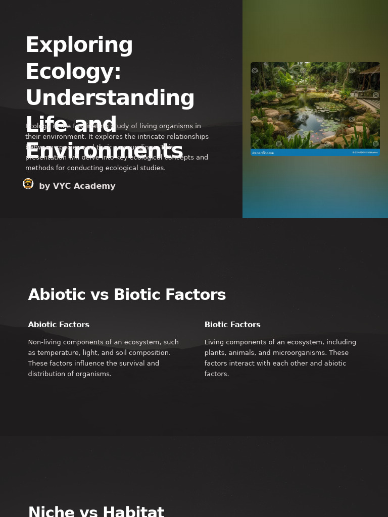 Exploring Ecology Understanding Life and Environments | PDF