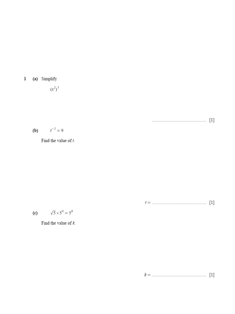 Indices (Class Practice) | PDF