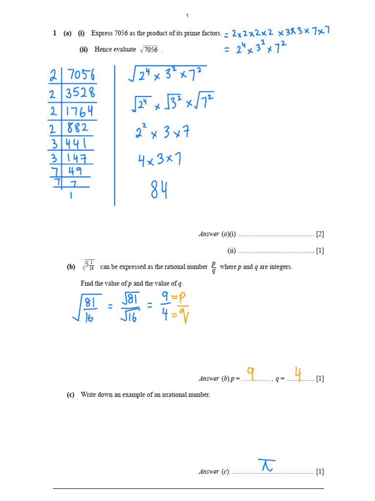 HCF & LCM Solved Handwritten | PDF