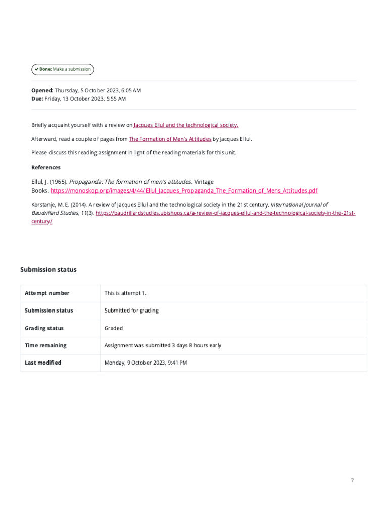 SOC 1502-01 - AY2024-T1 - Learning Journal Unit 5 - Home | PDF | Propaganda | Mindset