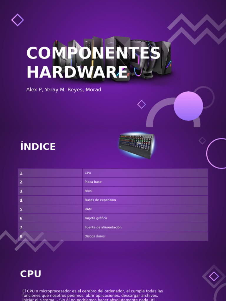 Elementos Hardware-Grupo3 | PDF