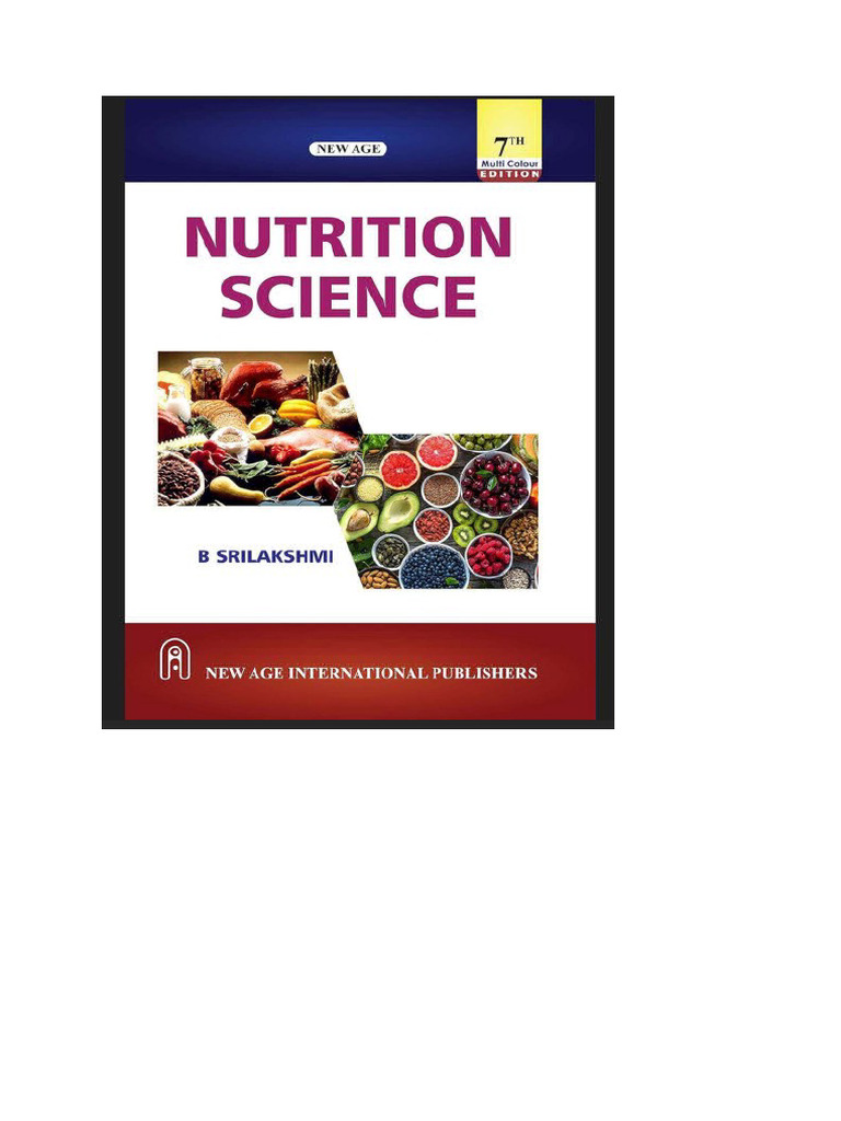 Nutrition Science by B Srilakshmi | PDF Nutrition Science by B Srilakshmi | PDF