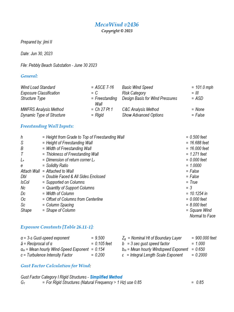 MecaWind For Report - July 2 2023 | PDF
