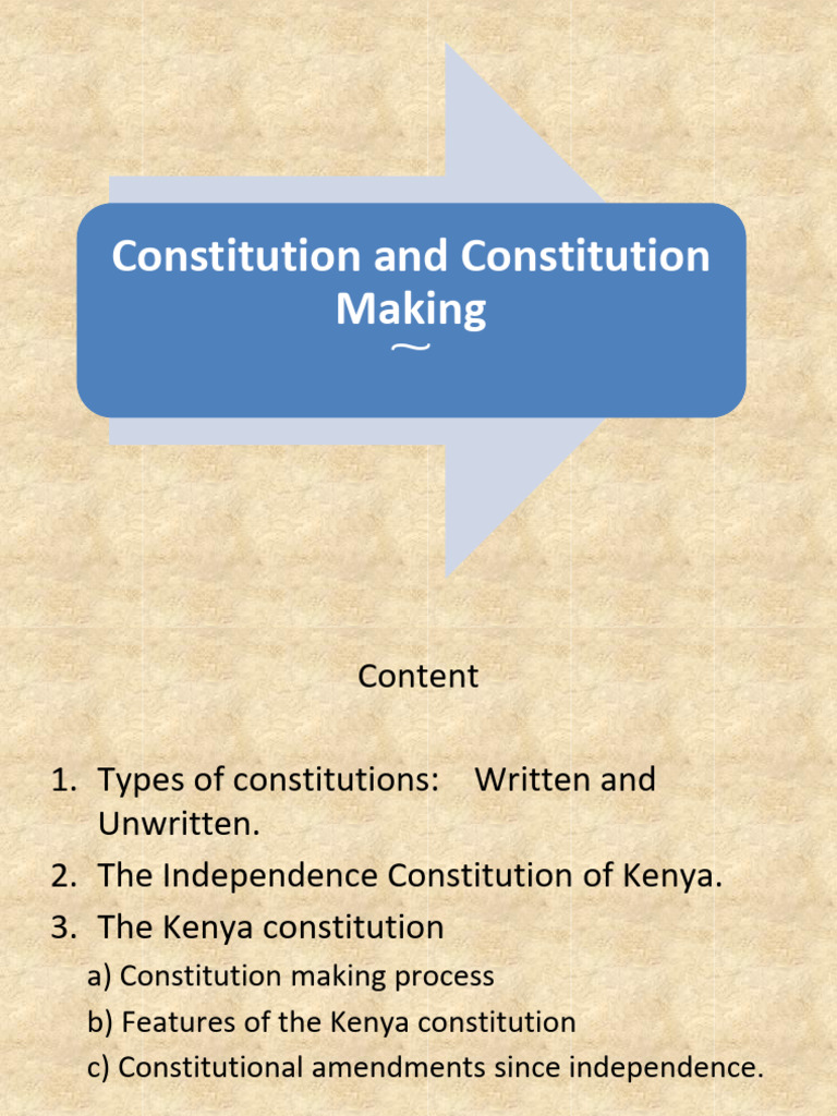 Constitution and Constitution Making | PDF | Constitution | Government