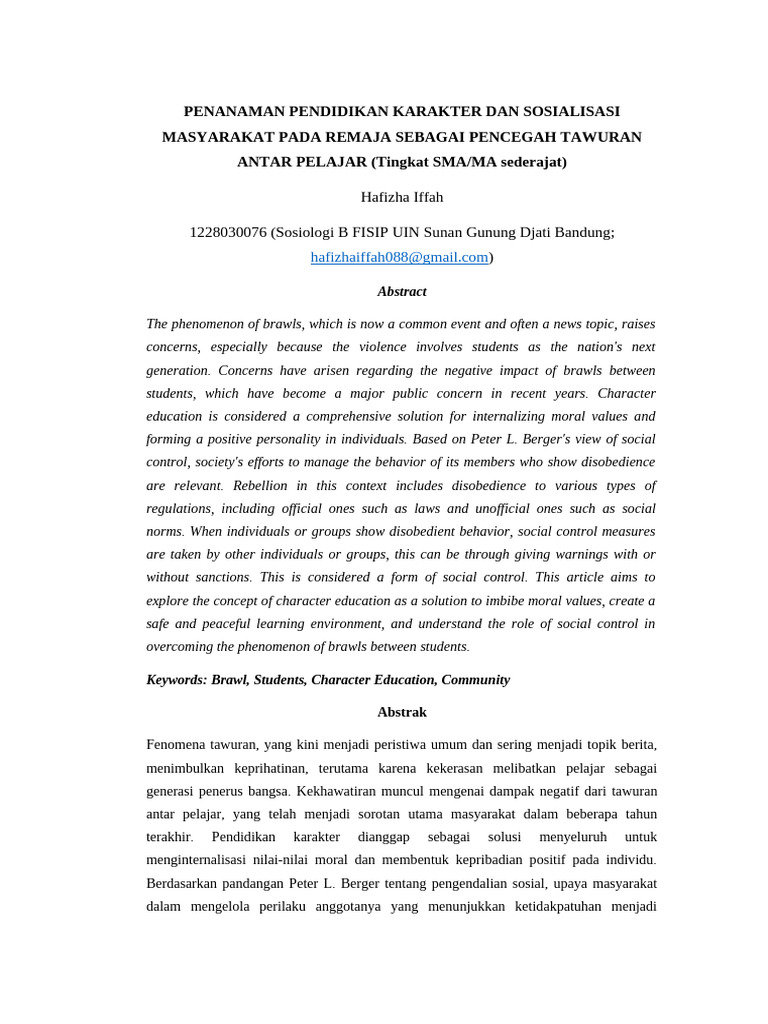 UAS TSM - Hafizha Iffah - 1228030076 | PDF