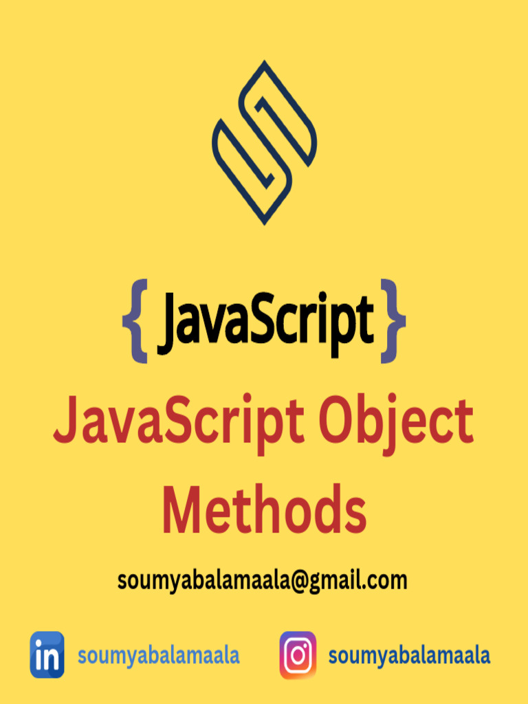 Object Methods | PDF | Java Script | Computer Science Object Methods | PDF | Java Script | Computer Science