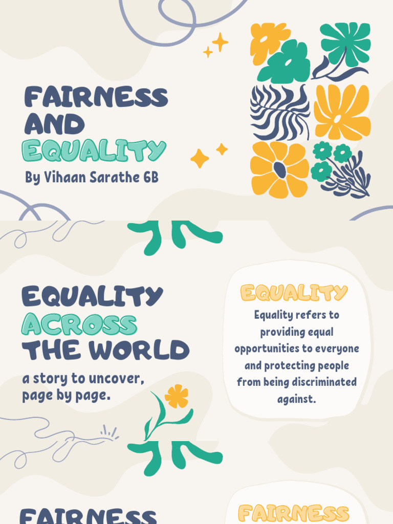 Fairness Vs Equality by Vihaan Sarathe Grade 6b | PDF