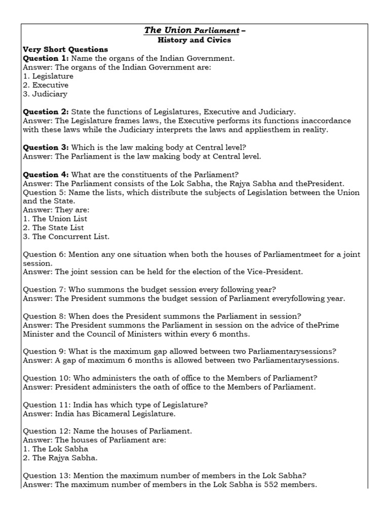 History Civics Edited NOTES | PDF