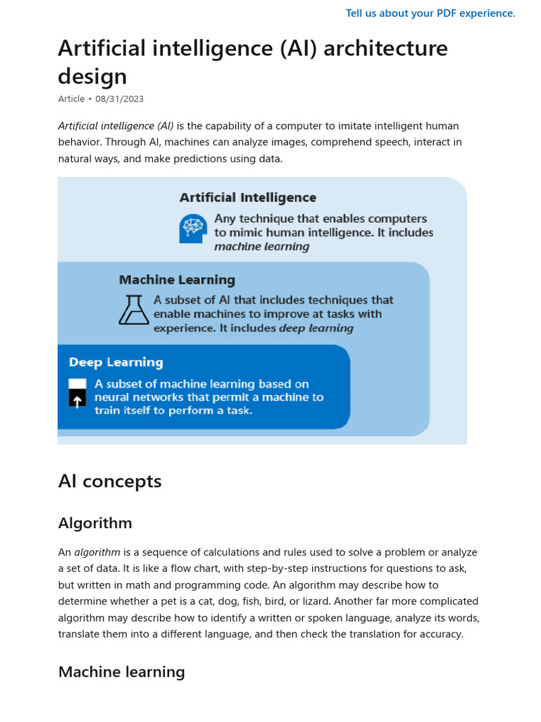 Azure Architecture Ai ML | PDF
