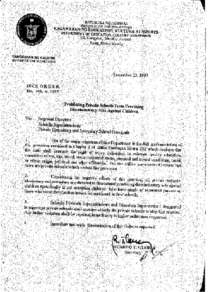DO - s1997 - 103 (Basis For Prohibition of Discriminatory Act of A ... DO - s1997 - 103 (Basis For Prohibition of Discriminatory Act of A ...