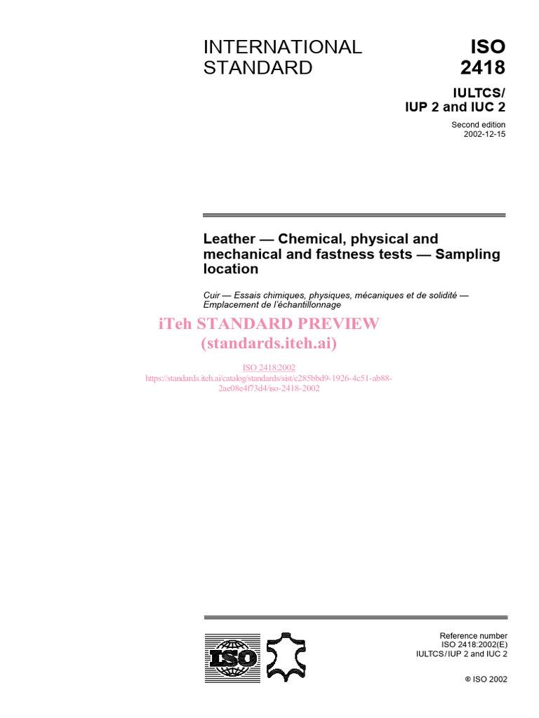 ISO-2418-2002 | PDF