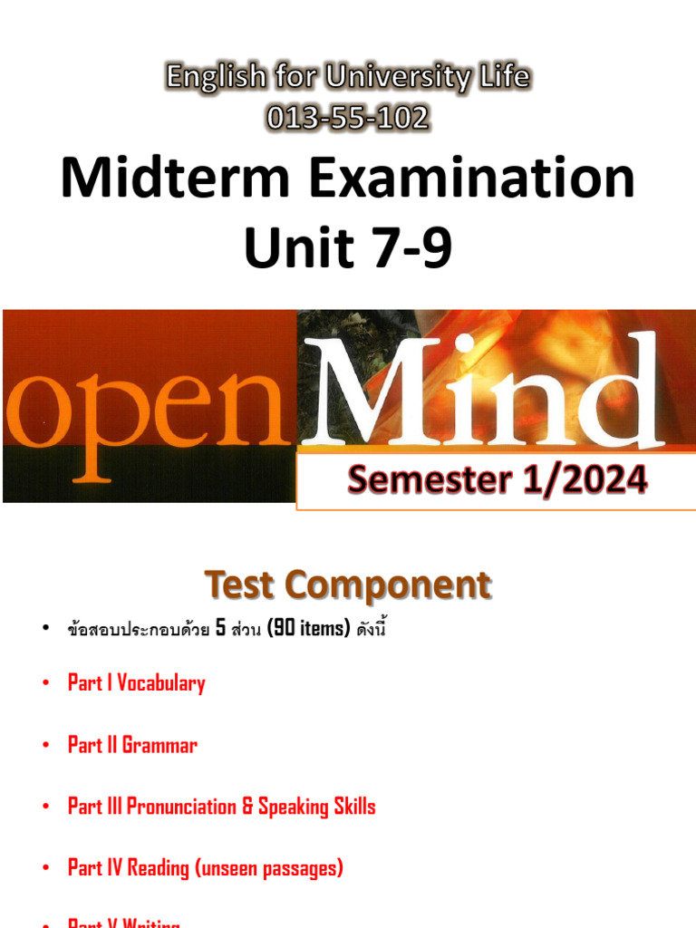 Midterm - Review.eng.u. 2024 | PDF