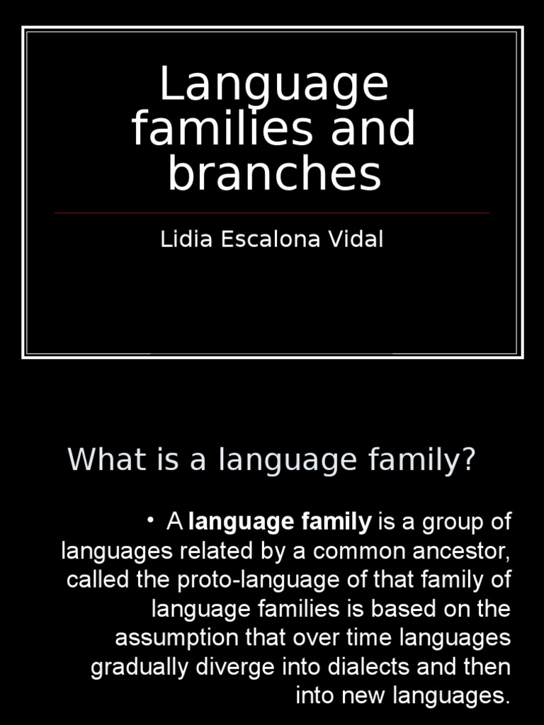 Language Families and Branches | PDF