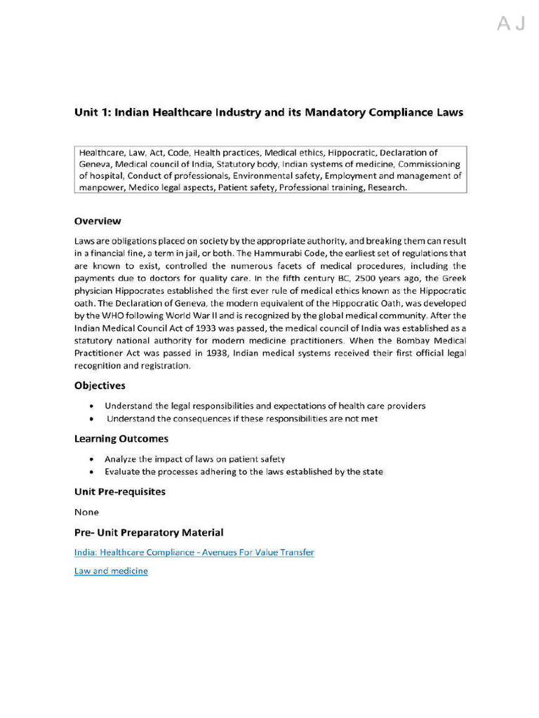 Healthcare Laws | PDF