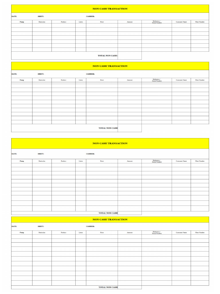 Station Monitoring Sheet | PDF