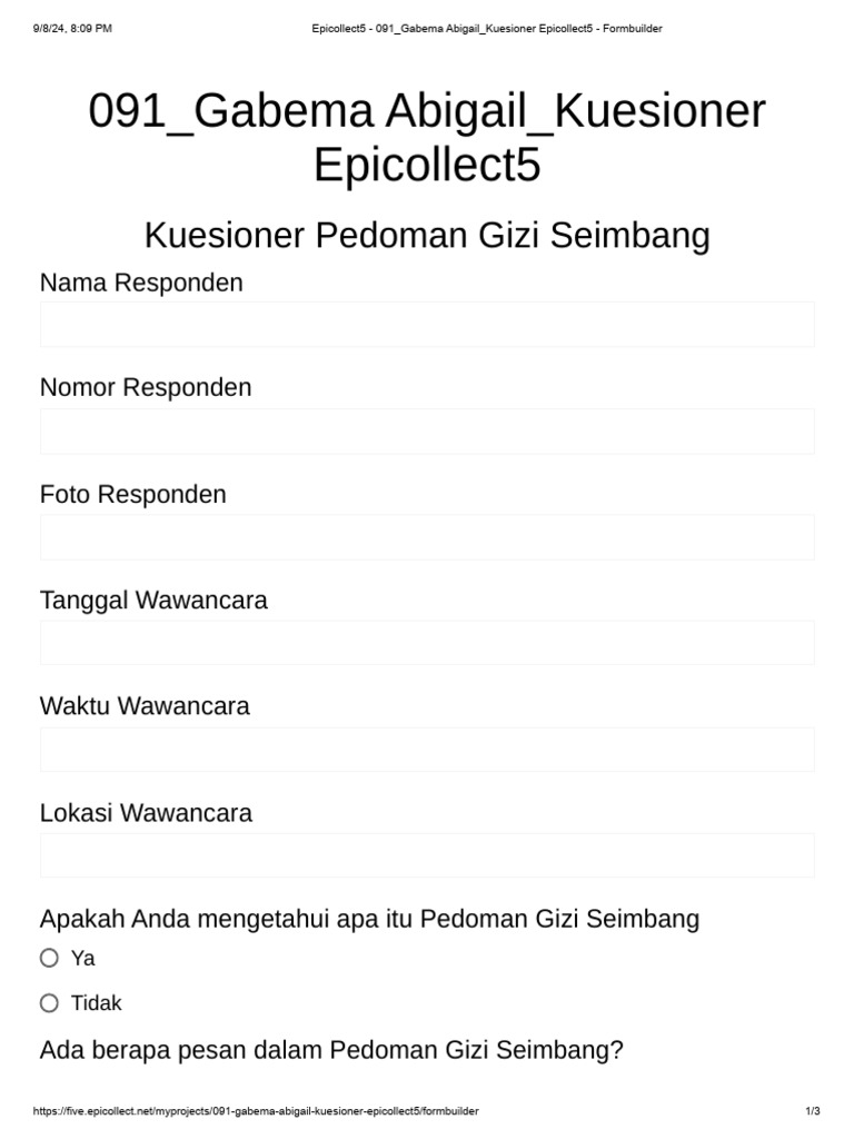 Epicollect | PDF