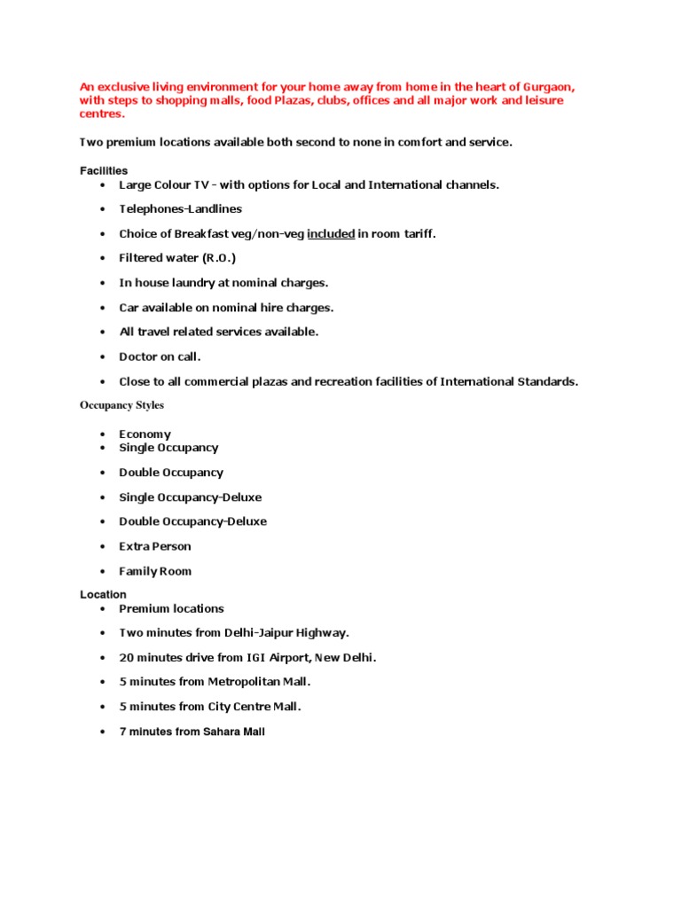 Facilities | PDF
