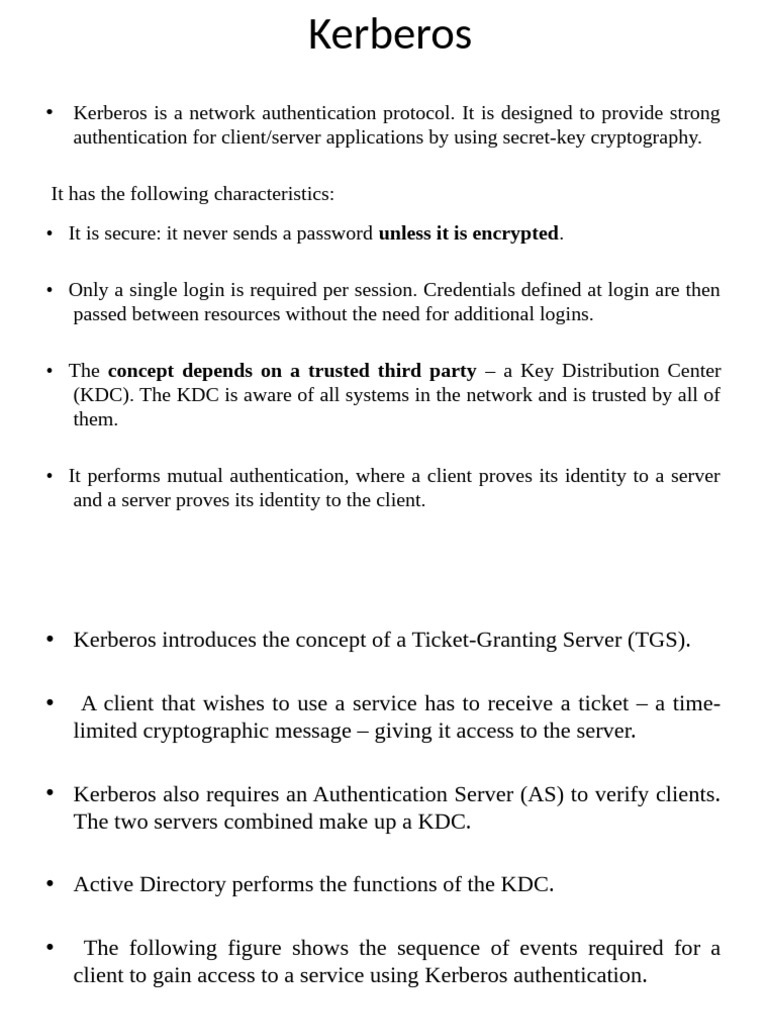 Kerberos | PDF