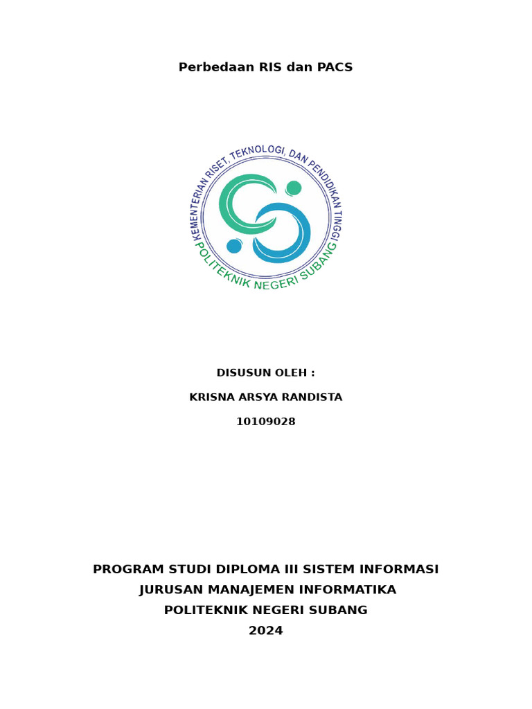 Perbedaan PACS dan RIS | PDF